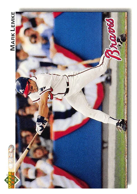 CARTE BASEBALL MARK Lemke 1992 Upper Deck 47 Atlanta Braves EUR 1,09 ...