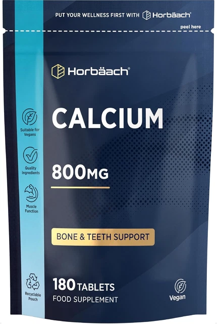 CALCIUM TABLETS 800MG | High Strength Calcium Carbonate Supplement for ...