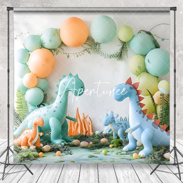 SAFARI DINOSAUR BALLOON White Wall Photo Backdrop $35.97 - PicClick AU