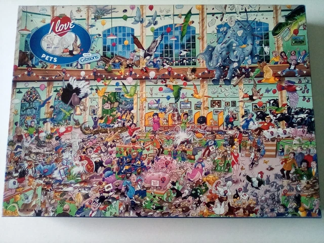 MIKE JUPP I Love Pets 1000 pieces Gibson's Jigsaw Puzzle £3.99 ...