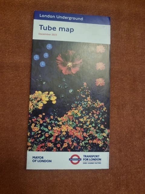 LONDON UNDERGROUND, TUBE Map December 2023 £1.25 - PicClick UK