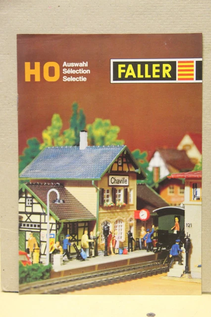 CATALOGO FALLER HO modellismo ferroviario plastico locomotiva stazione ...