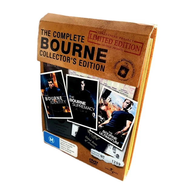 COMPLETE BOURNE COLLECTORS Edition DVD Treadstone Project File Gift Set ...