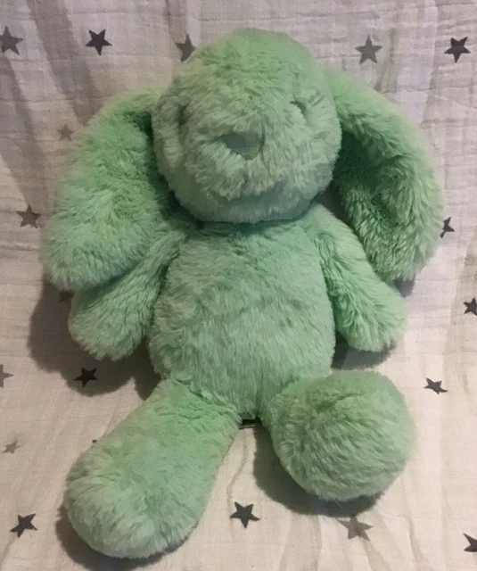 MORRISONS GREEN BUNNY Rabbit Plush Soft Toy 34cm Comforter £14.99 ...