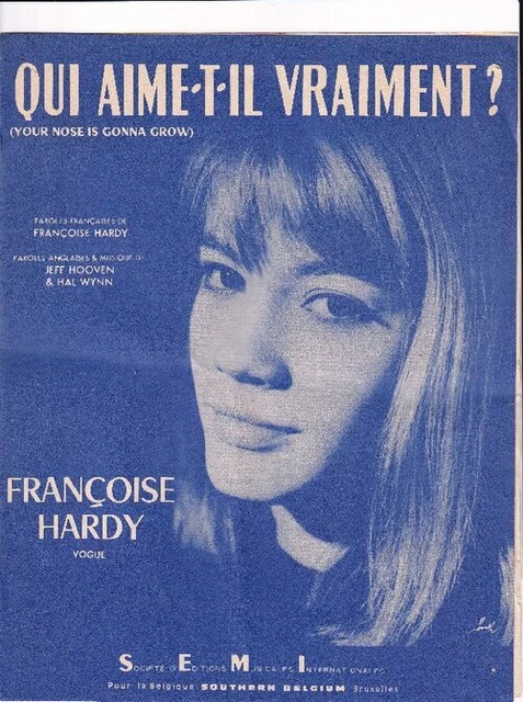 FranÇoise Hardy Qui Aime T Il Vraiment Sheet Music Partition Original 7212