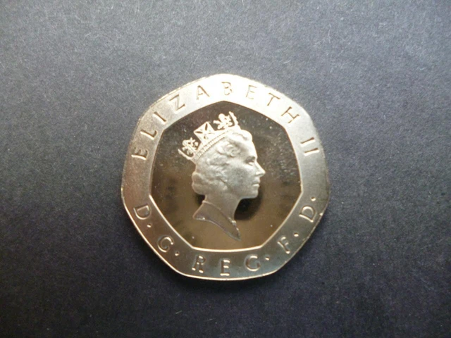 1990 QUEEN ELIZABETH 2Nd Proof 20P Coin Cupro Nickel Twenty Pence Piece ...