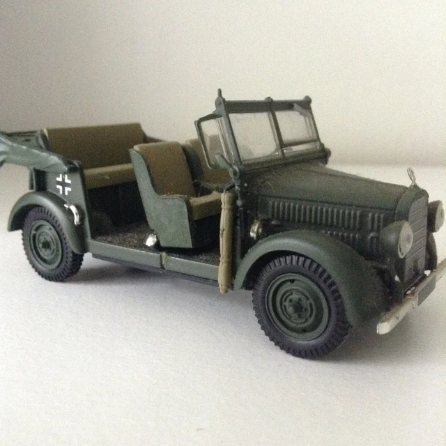 DIE-CAST MILITARY 1/43 Model of WW2 German Army Mercedes Vehicle £25.00 ...