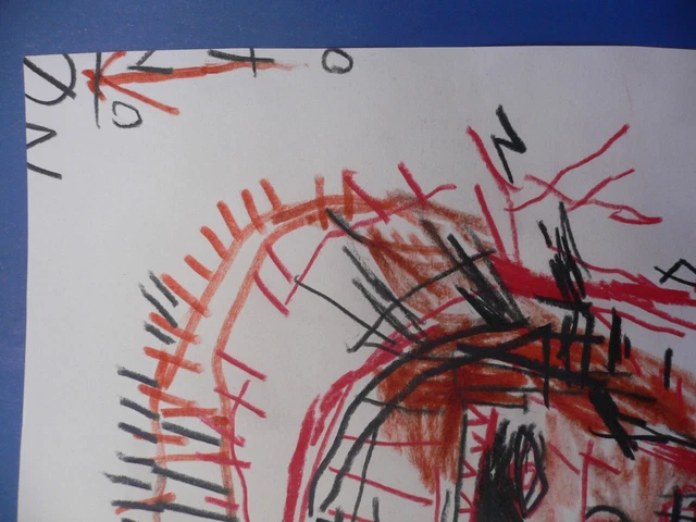 MASTERPIECE OF JEAN Michel Basquiat Original Drawing Pop Art Andy ...