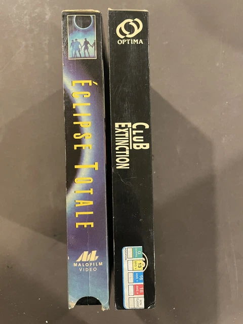 VHS LOT - 2 X Sci-fi Rare VHS - Full Moon &club Extinction- French CDN ...