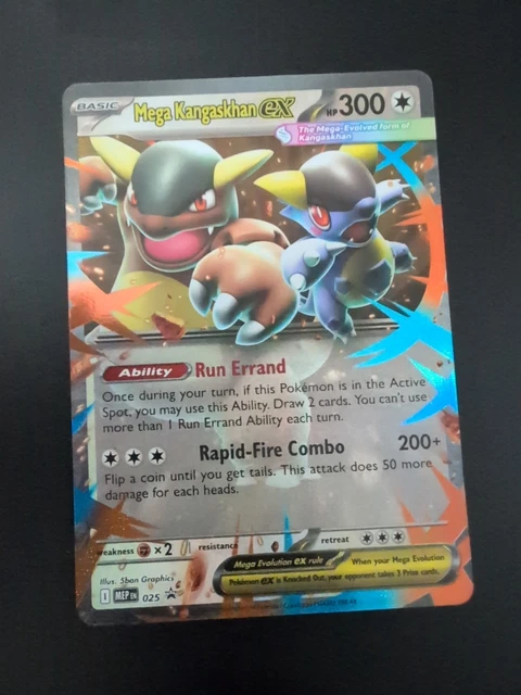 POKÉMON TCG MEGA Evolutions Mega Kangaskhan Ex Black Star Promo MEP025 ...