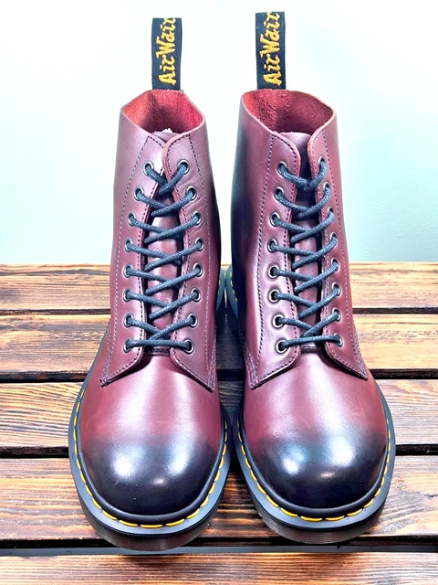 DR MARTENS PASCAL Soft Leather Antique Temperley men boots 8 eye size ...