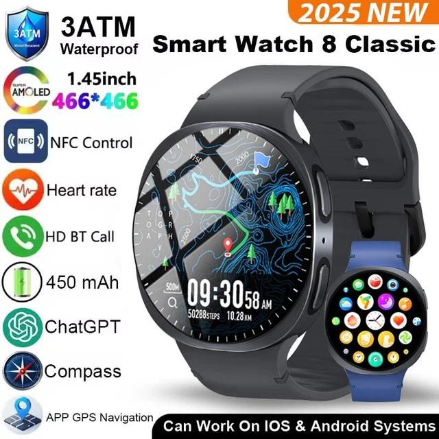 2026 GALAXY WATCH 8 Mini Smart Watch for Samsung Health Fitness Tracker ...