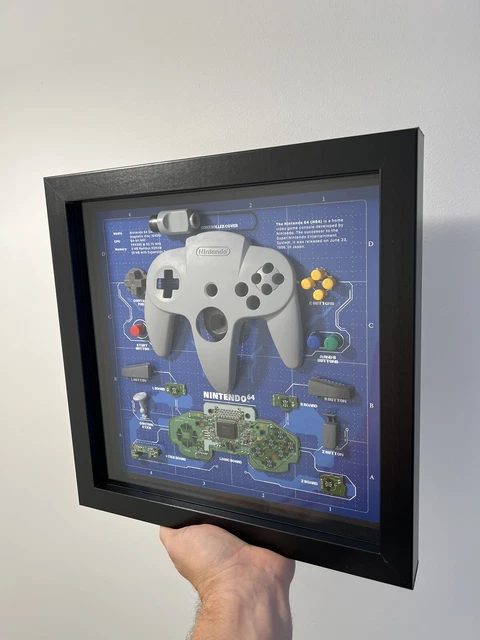 NINTENDO 64 CONTROLLER Original Teardown Wall Frame EUR 121,49 ...