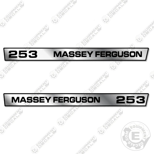 POUR MASSEY FERGUSON 253 Décalque Kit Tracteur (Argent/Noir) - 3M Vinyle EUR 81,30 - PicClick FR