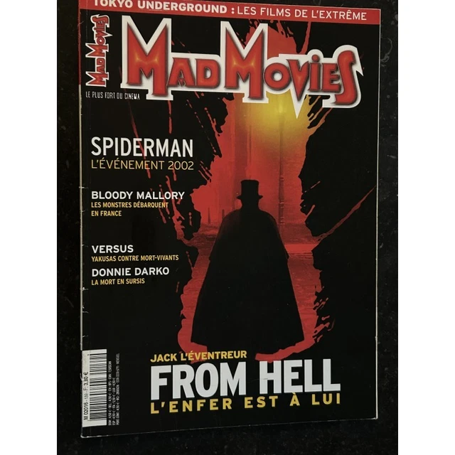 CINÉ FANTASTIQUE MAD MOVIES n°139 From Hell Jack l'Eventreur Spiderman ...