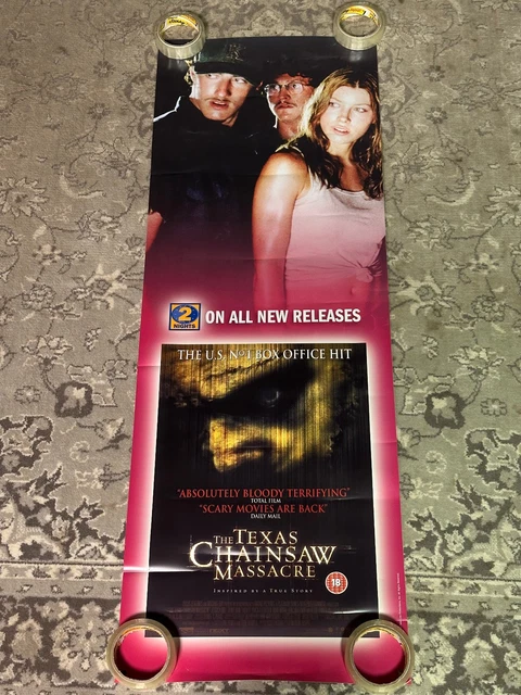 THE TEXAS CHAINSAW Massacre Remake - Rental Advertising Poster - Horror ...