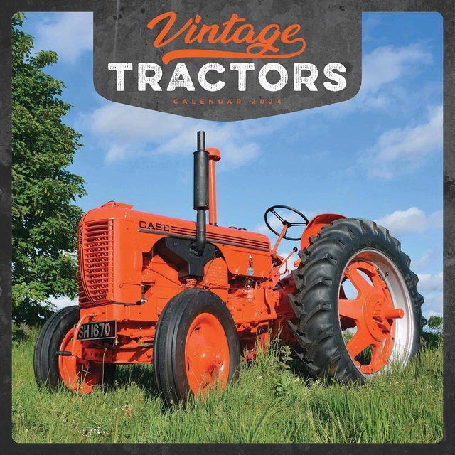 VINTAGE TRACTORS WALL Calendar 2024 by Carousel Calendars 240595 EUR 12 ...