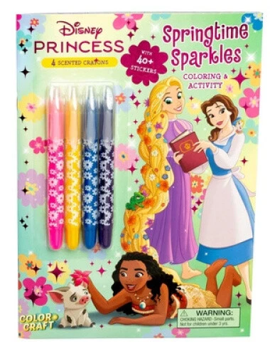 DISNEY PRINCESS: SPRINGTIME Sparkles (Color & Activity with Twistable ...