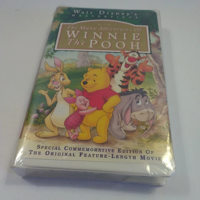 The Many Adventures Of Winnie The Pooh Vhs 1996 Factory Sealed Clam