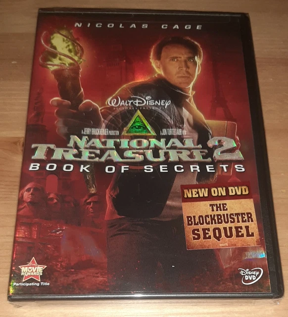 NATIONAL TREASURE 2 : Book of Secrets (DVD, 2007, BRAND NEW) Nicolas ...