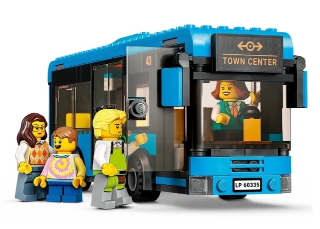 LEGO TRAIN STATION City 60335 Blue Bus Bike Bicycle Toy Transport ...