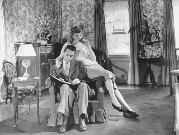 ACTRESS DOROTHY MCGUIRE and actor Donald Cook performing in t- 1940s ...