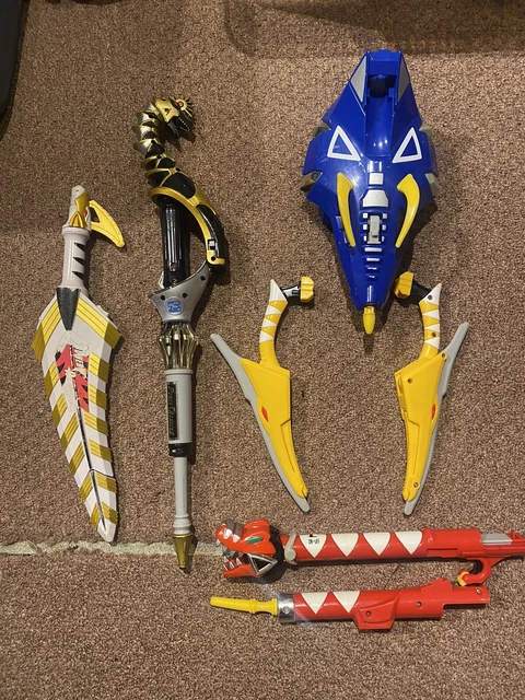 POWER RANGERS DINO Thunder Brachio Staff Z Rex Blaster Drago Sword £36. ...