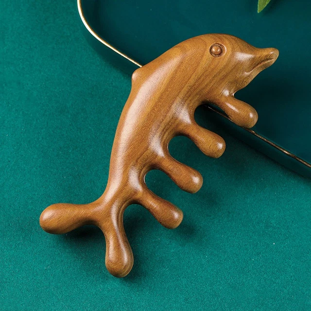 SANDALWOOD SCALP MASSAGER Multi-use Combs Hairdressing Tool Head $21.07 ...