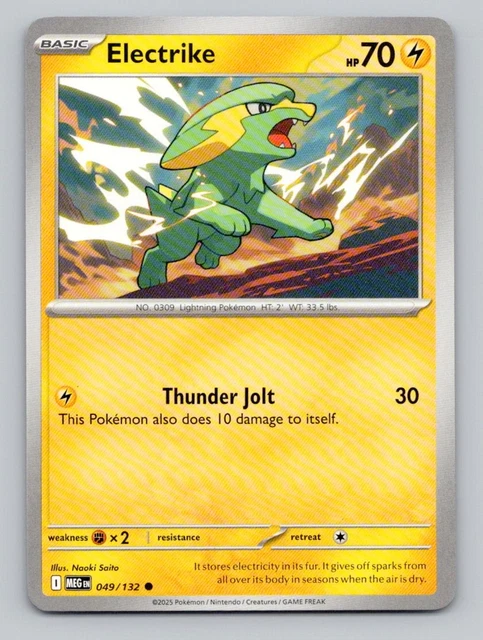 ELECTRIKE 049/132 COMMON ME01: Mega Evolution Pokemon £1.78 - PicClick UK