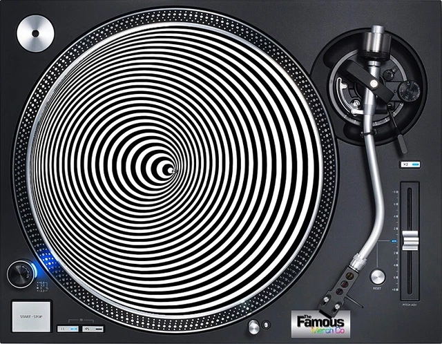 TURNTABLE SLIPMAT OPTICAL illusion 12" Felt £7.99 - PicClick UK