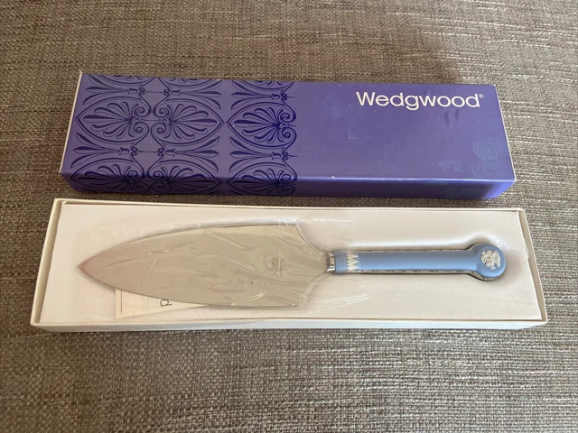 RARE BNIB WEDGWOOD Jasperware Blue Cake Server / slicer lBoxed £99.99 ...