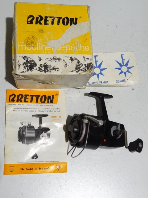 MOULINET ANCIEN BRETTON 205 S Spécial avec boite et notice EUR 24,00 ...