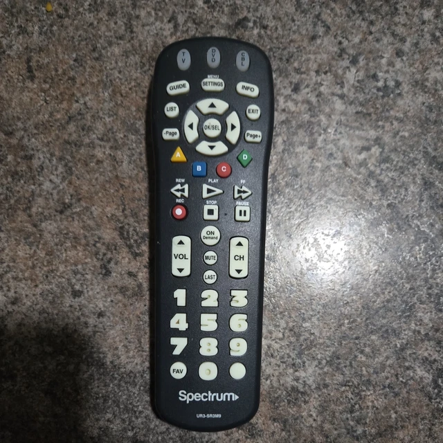 SPECTRUM - UNIVERSAL UR3-SR3S TV Cable Big Button Remote Control $9.00 ...