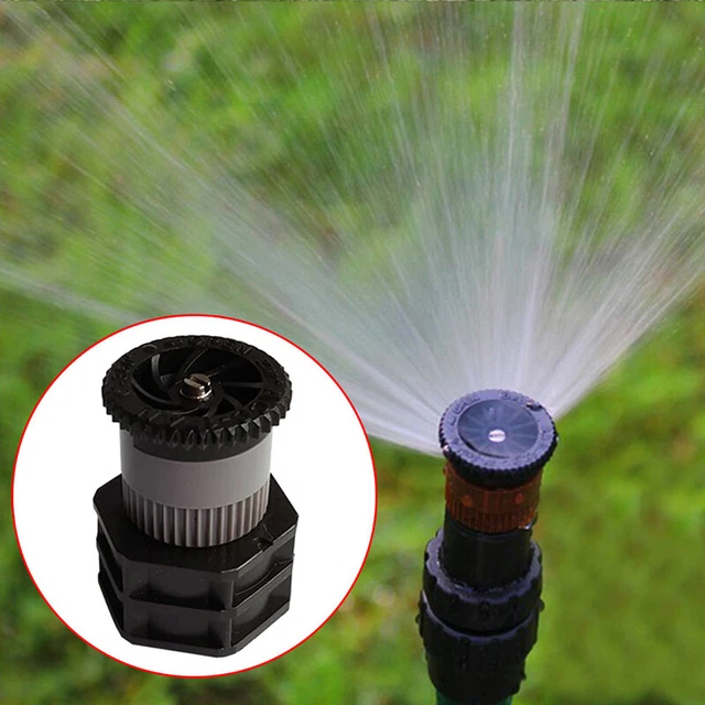1/2 INCH GARDEN Irrigation Water Spray Rotating Nozzle Thread Misting ...