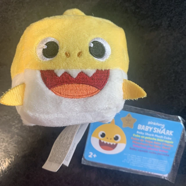 PINKFONG BABY SHARK Singing Plush Sound Cube Stuffed Yellow Shark EUR 5 ...