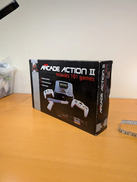 MEGA ARCADE ACTION II vintage Arcade Video Game With 101 Games A1 £34. ...
