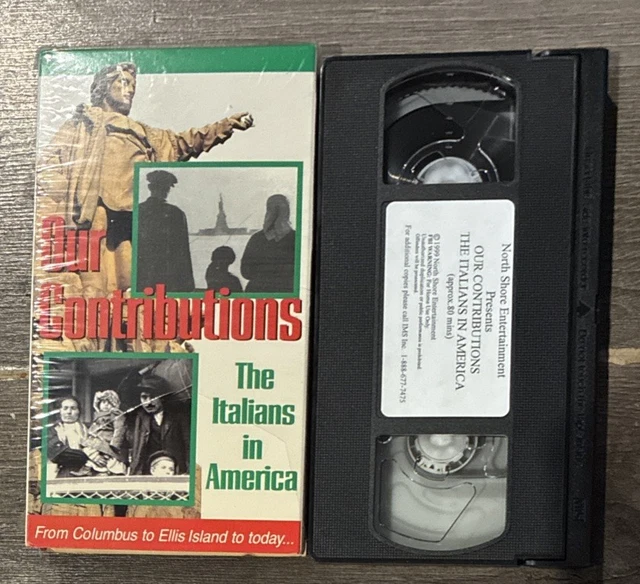 OUR CONTRIBUTIONS THE Italians In America VHS North Shore Entertainment ...