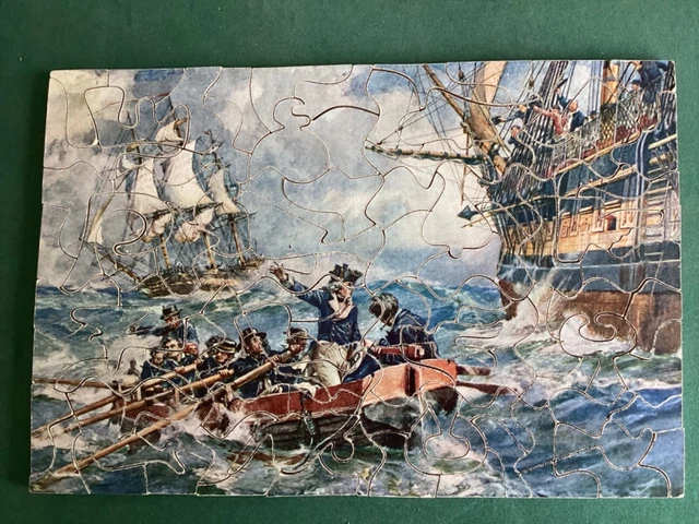 VINTAGE WOODEN TUCK ZAG-ZAW PUZZLE “NELSON’S 1st PRIZE”. 100 PCS £11.50 ...