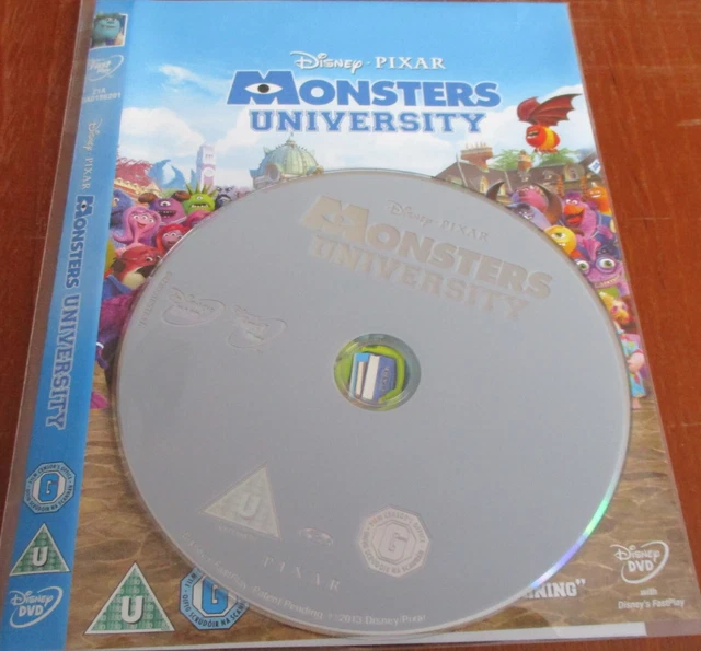 MONSTERS UNIVERSITY DVD (2013) Dan Scanlon cert U £2.64 - PicClick UK