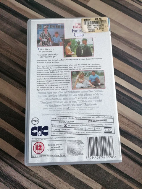 FOREST GUMP (WIDESCREEN) VHS Classic Vintage 1995 Tom Hanks Video. £3. ...