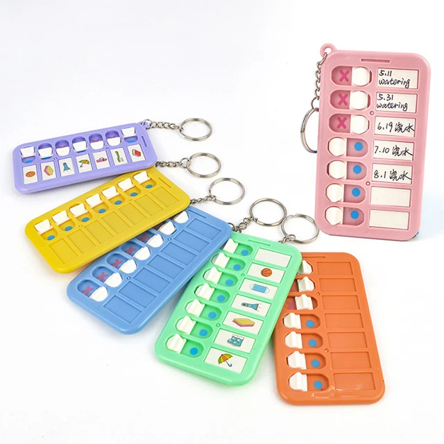CHORE CHART FOR Kids Small Routine Schedule With Keychain Bedtime ...
