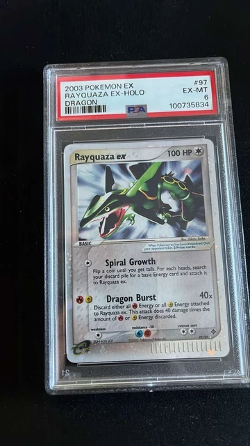 2004 POKEMON EX Dragon Rayquaza Ex - Holo #97 ENG PSA 6 EUR 10,50 - PicClick DE