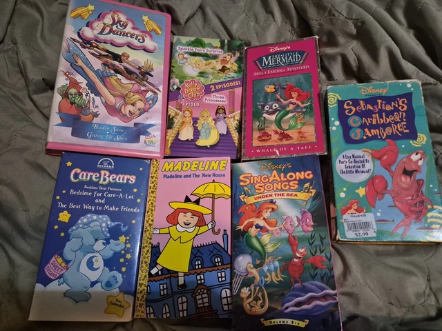 CARTOON COLLECTION VHS Lot Girls Cartoons Care Bears Disney Channel ...
