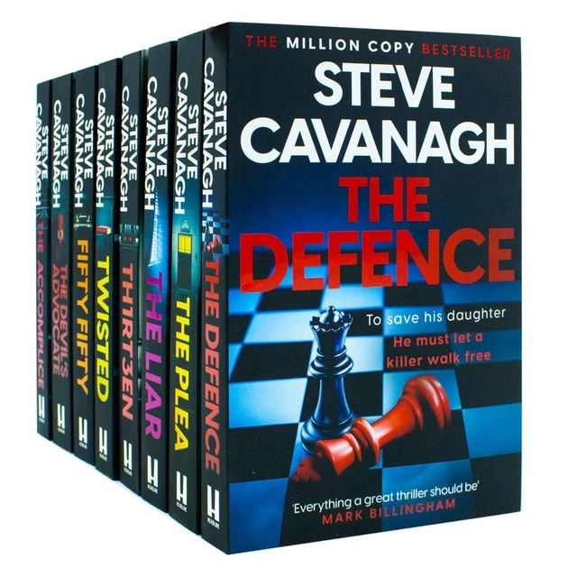 EDDIE FLYNN SERIES 8 Books Collection Set By Steve Cavanagh, Paperback ...