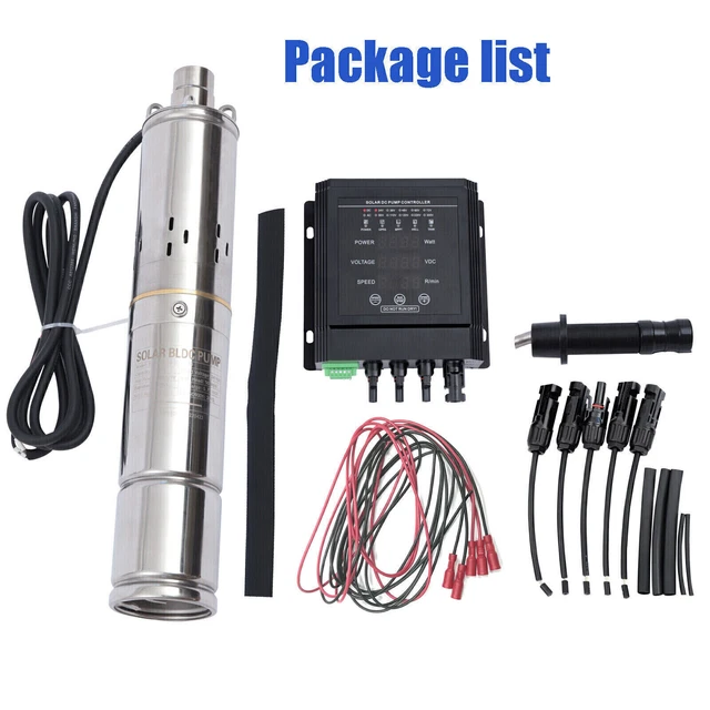 3 IN SOLAR Pump Submersible Pump Bore Deep Well Water Pump+MPPT Controller DC $581.90 - PicClick AU