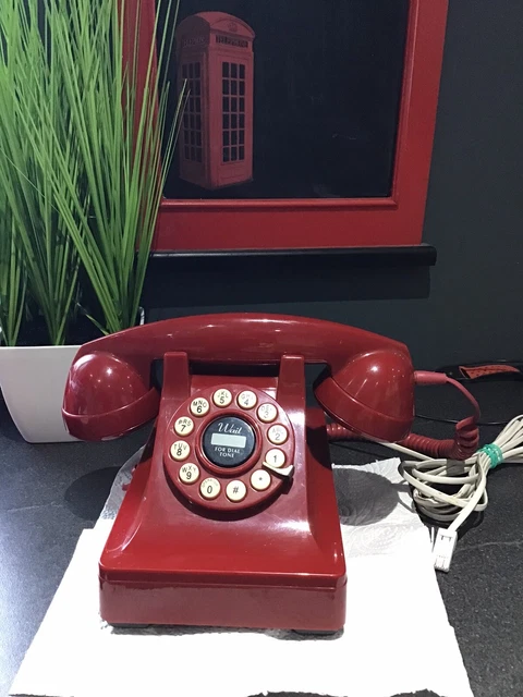 CROSLEY RETRO RED Push Button Desk Telephone Model #302. Working. £30. ...