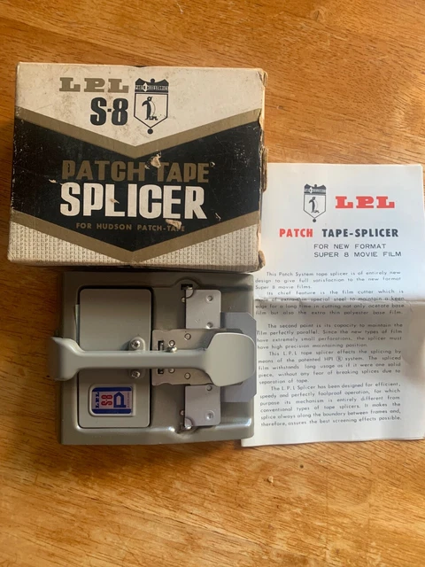 VINTAGE LPL PATCH 8mm Tape Splicer Super 8 refm £26.72 - PicClick UK