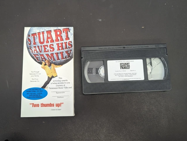 STUART SAVES HIS Family Paramount VHS Screener Copy Al Franken £10.79 ...