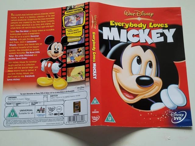 DVD DISNEY EVERYBODY Loves Mickey inlay insert artwork ( COVER ONLY ) £ ...