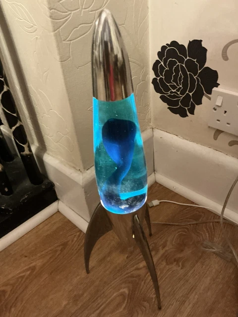 MATHMOS TELSTAR BLUE Lava Lamp Rocket Working Vintage £59.00 - PicClick UK